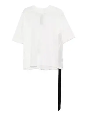 Rick Owens Asymmetrical-hem Organic Cotton Top - White