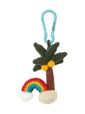 Alanui Palm Tree Rainbow Keyring - Blue