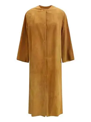 SALVATORE SANTORO Snap-Fastening Side-Slit Coat
