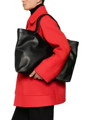 Saint Laurent Large Y Leather Tote Bag - Black