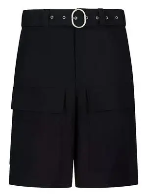 JIL SANDER Belted Shorts - Blue