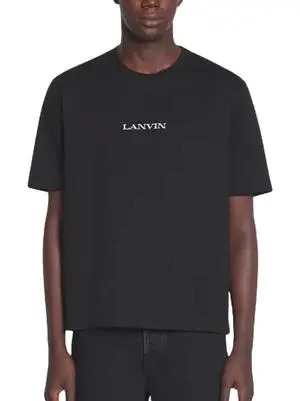 LANVIN Embroidered T-shirt - Black