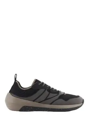 Emporio Armani Travel Essentials Knit Sneakers - Natural
