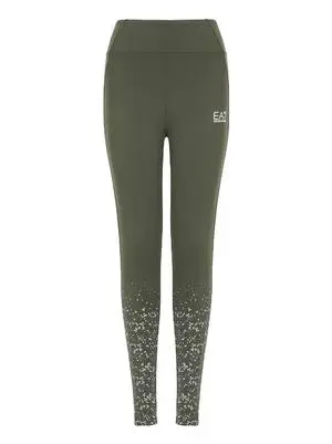 EA7 Dynamic Athlete Ventus7 Technical Fabric Leggings - Green