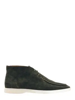 REISS Loftus Suede Lace-up Chukka Boots - Forest Green