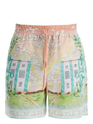 Casablanca Printed Shorts - Multicolor