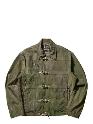 THUG CLUB Toggle-fastening Shirt Jacket - Green