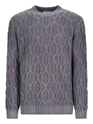 PT TORINO Cable-knit Sweater - Grey