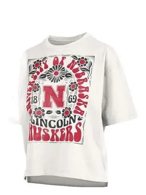 PRESSBOX Nebraska Huskers Harmony Oversized T-shirt - White