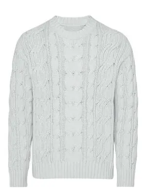 Vilebrequin Cableknit Cotton Philippe Pullover Sweater - White