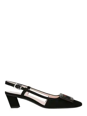 ROGER VIVIER Belle Vivier Slingback Pumps - Black