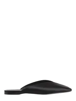 Max Mara Satin Mules - Black