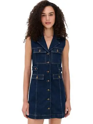 Paige Andria Denim Mini Dress - Iman