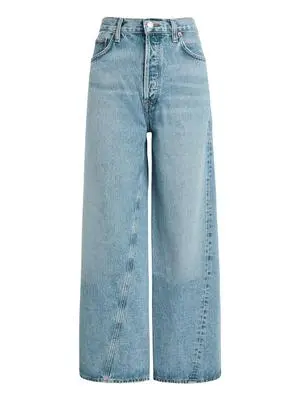AGOLDE Low Slung Baggy Wide-leg Jeans - Blue