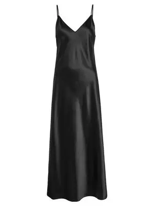 JOSEPH Clea Silk Midi Slip Dress - Black