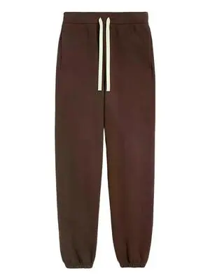 JIL SANDER Cotton Terry Track Pants - Brown