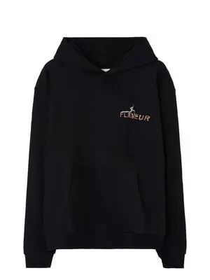 FLANEUR Graphic Hoodie - Black