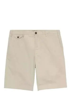 Incotex Button-fastening Cotton Shorts - Neutrals