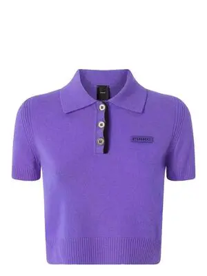 Pinko Short-sleeve Polo Top - Purple