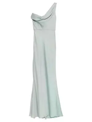 Amsale Satin Hammered Gown - Green