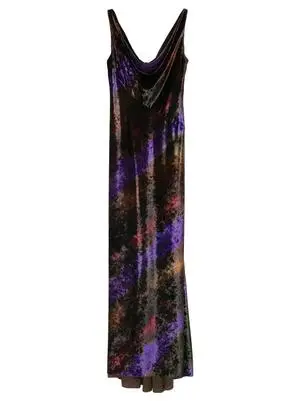 AMSALE Printed Gown Dress