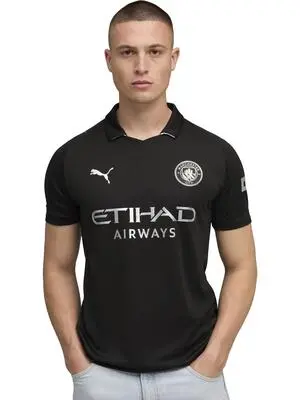 PUMA Manchester City 25/26 Away Replica Soccer Jersey - Black