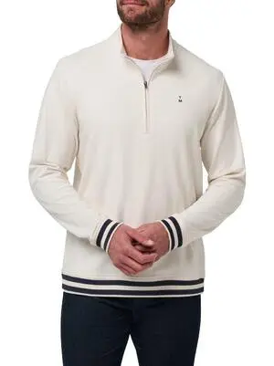 Travis Mathew Happier Hour Quarter Zip Top Birch