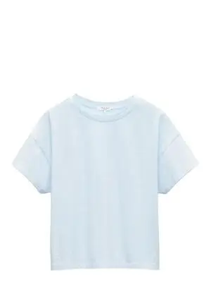 Rag & Bone Kelley Boxy Cotton Jersey T-shirt - Sky Blue