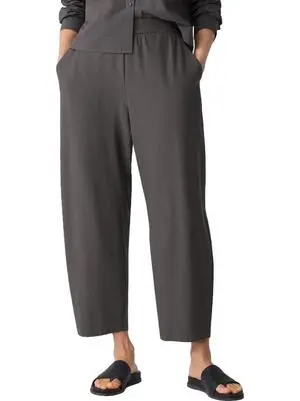 Eileen Fisher Ankle Barrel Leg Pants Rye