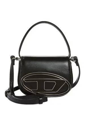 DIESEL® 1dr Leather Crossbody Bag - Black