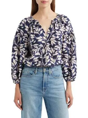 Rails Vasia Printed Top - Navy Vines