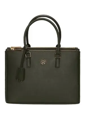 Gorski Top Handle Leather Crossbody Bag - Olive
