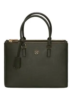 Gorski Top Handle Leather Crossbody Bag - Olive