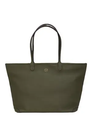 Gorski Leather Tote Olive