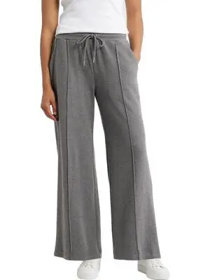 CITY BLUES Seamed Drawstring Lounge Pants - Gray