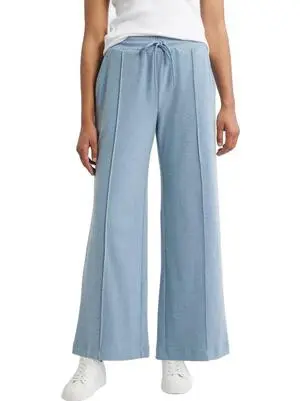 CITY BLUES Seamed Drawstring Lounge Pants - Sky