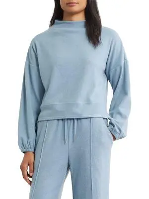CITY BLUES Funnel Neck Sweatshirt Sky