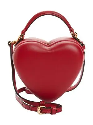 MOSCHINO Love Me Leather Crossbody Bag