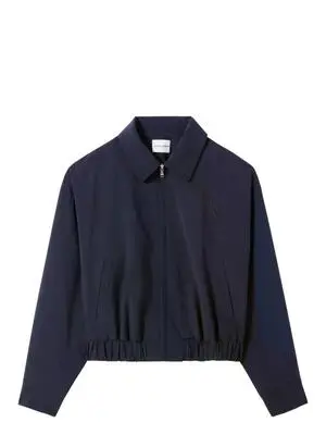 Claudie Pierlot Cropped Zip-up Jacket - Blue