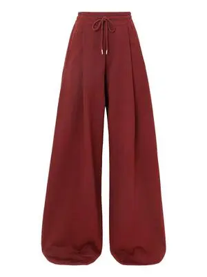 DRIES VAN NOTEN Hadium Pleated Cotton-Jersey Pants