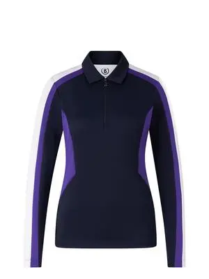 Bogner Greta Functional Long-sleeved Top - Navy Blue/purple