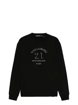 Karl Lagerfeld Parisian Logo Sweatshirt - Black