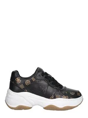 Guess Logo-print Chunky Low-top Sneakers - Black