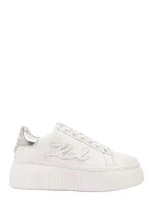 Karl Lagerfeld Logo-patch Sneakers - White