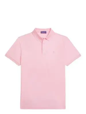 Ralph Lauren Purple Label Embroidered Logo Cotton Piqué Polo - Chalk Pink