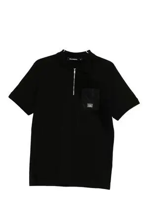 KARL LAGERFELD Logo-plaque Polo Shirt