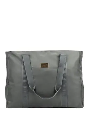 Badgley Mischka Nylon Weekender Duffel Bag - Grey