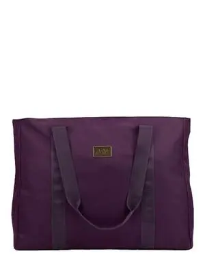 Badgley Mischka Nylon Weekender Duffel Bag - Purple