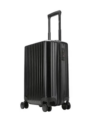 MIAMI CARRY ON Ocean Polycarbonate Carry-On Spinner Suitcase Black
