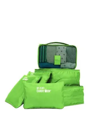 MIAMI CARRY ON 6-piece Packing Cubes - Green